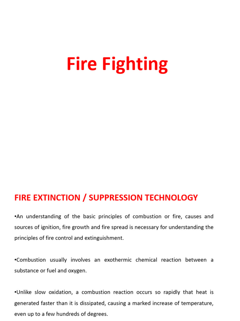 Fire Fighting (1) (1) | PDF | Fires | Combustion