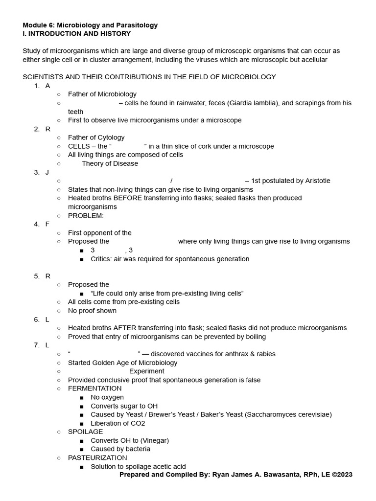 Microbiology-Handout-Students-Copy | PDF | Staining | Bacteria