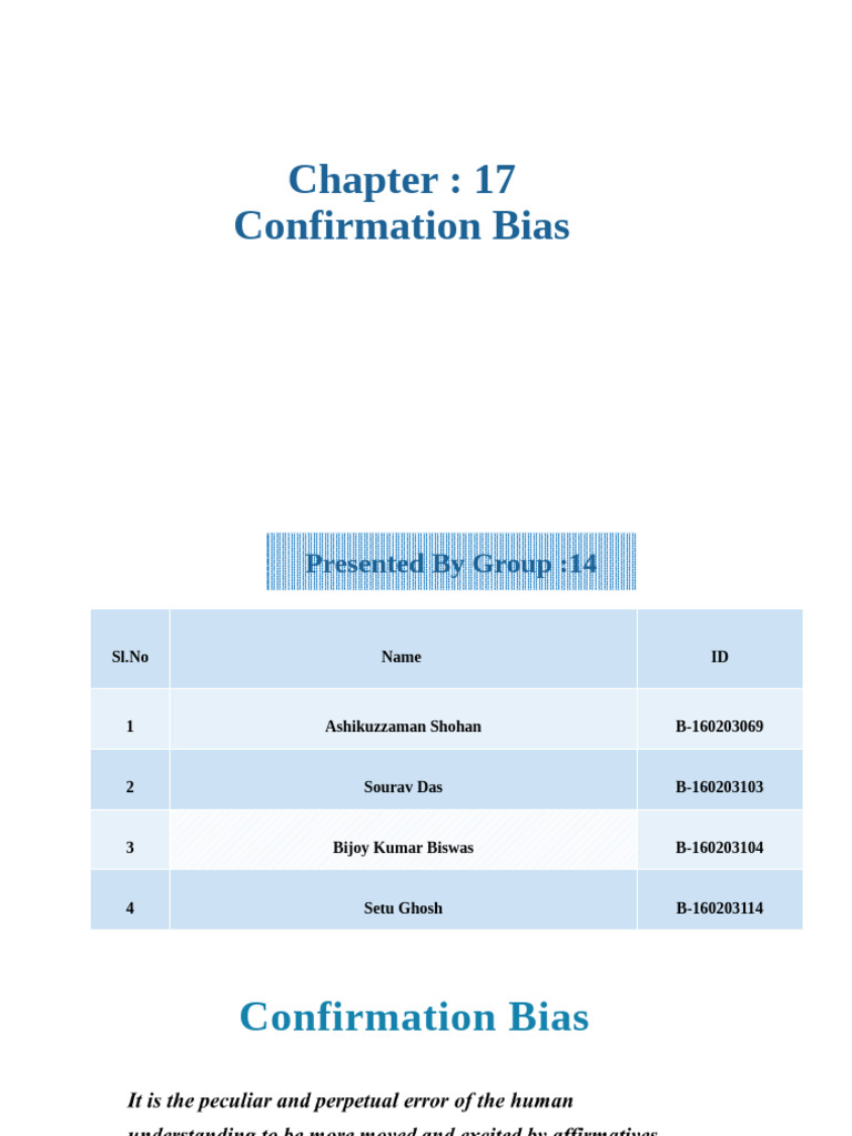 Understanding Confirmation Bias in Investing | PDF | Dividend | Bias