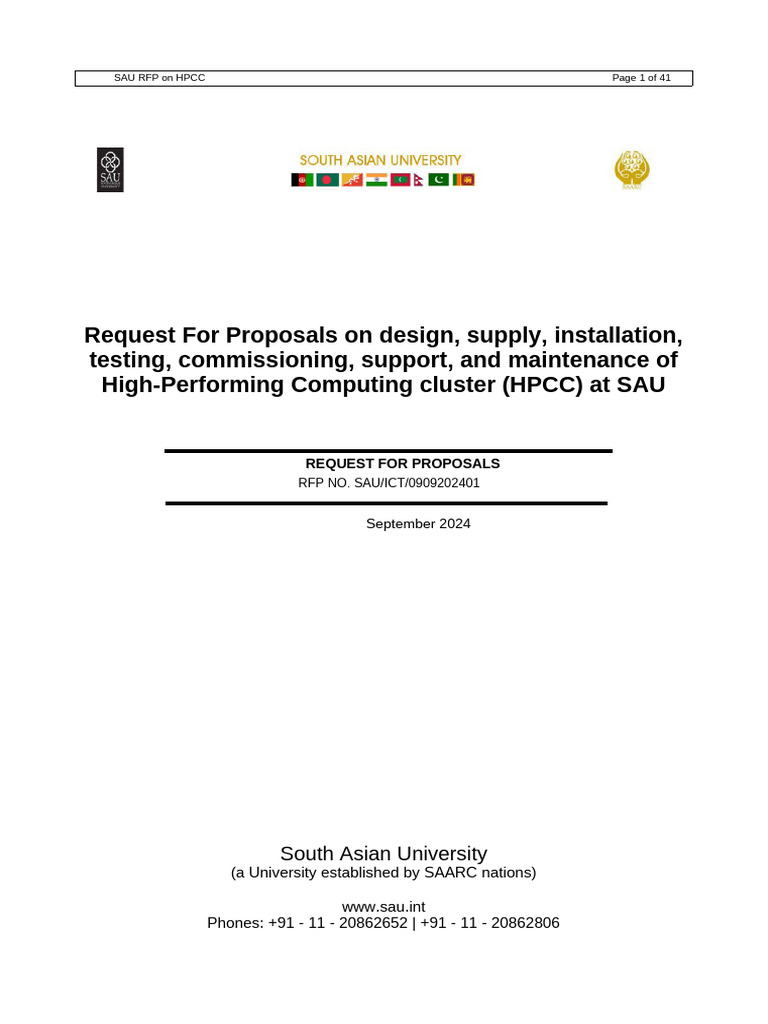 HPCC RFP 6 Vineetg | PDF | Request For Proposal | Arbitration
