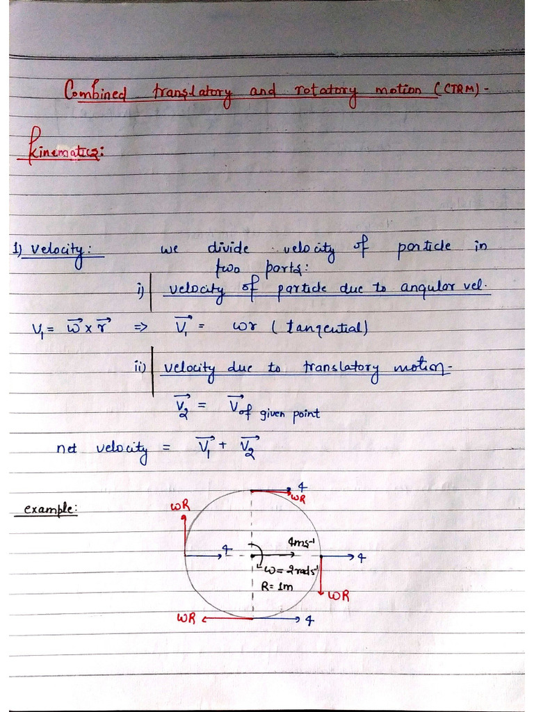 Rolling Motion | PDF