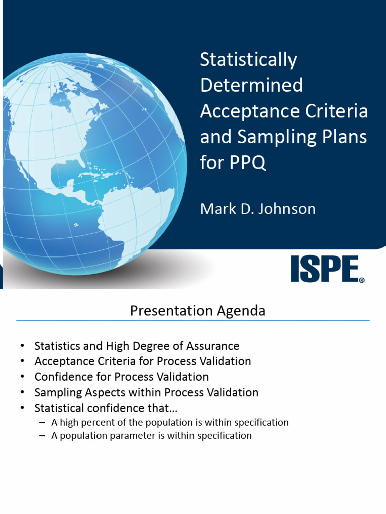 Statistical Criteria for PPQ Validation | PDF | Confidence Interval ...