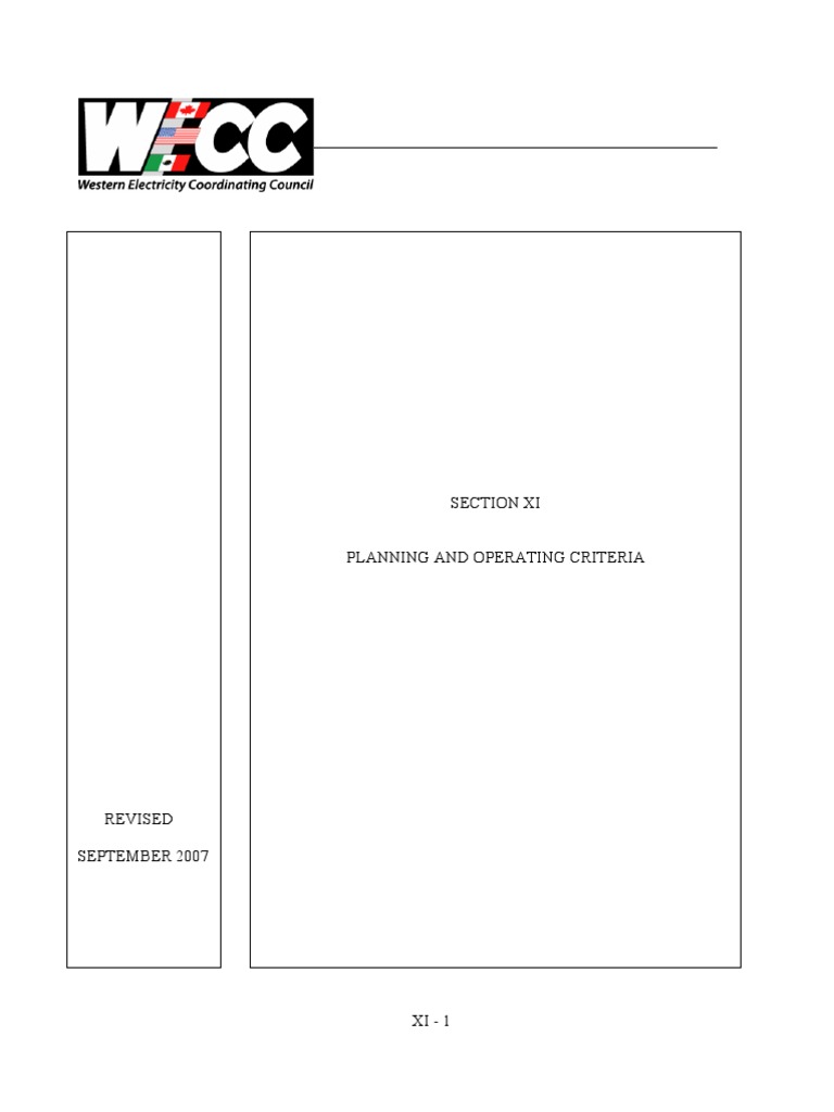 NERC/WECC Planning Standards Overview | PDF | Electric Power ...