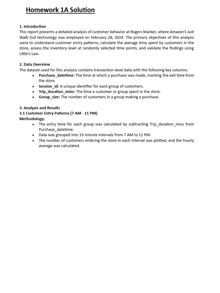 Homework 1a_Solution | PDF | Inventory | Applied Mathematics