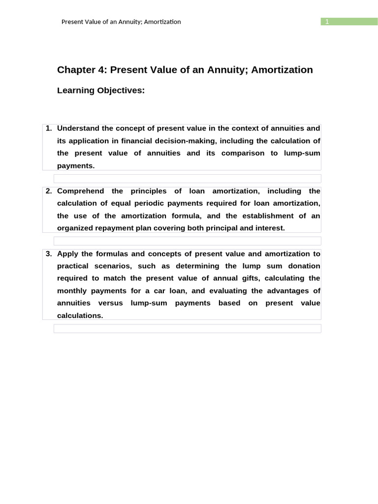 Chapter 4 | PDF | Present Value | Interest