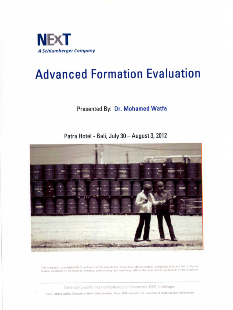 Advanced Formation Evaluation_Next | PDF
