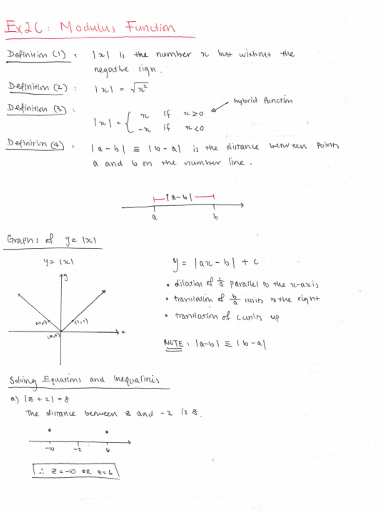 Specialist Maths Units 1&2 | PDF