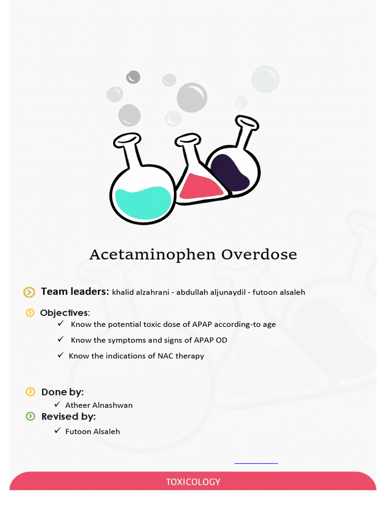 2 - Acetaminophen Overdose | PDF | Clinical Medicine | Medical Specialties