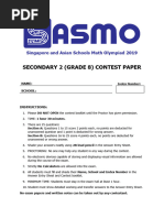 SASMO 2025 Math Olympiad Details | PDF | Mathematics