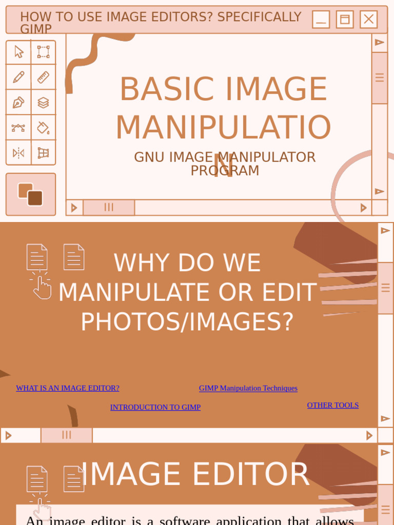 GROUP 3 2nd Topic (GIMP) | PDF | Image Editing | Computer Graphics