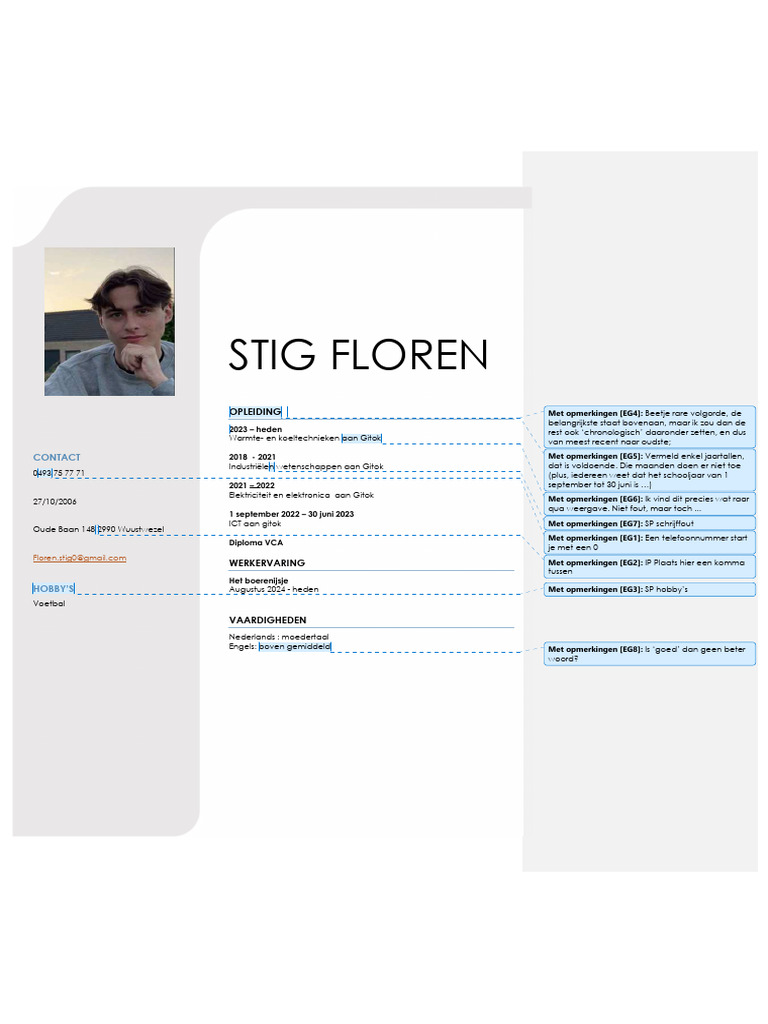CV Stig Floren | PDF