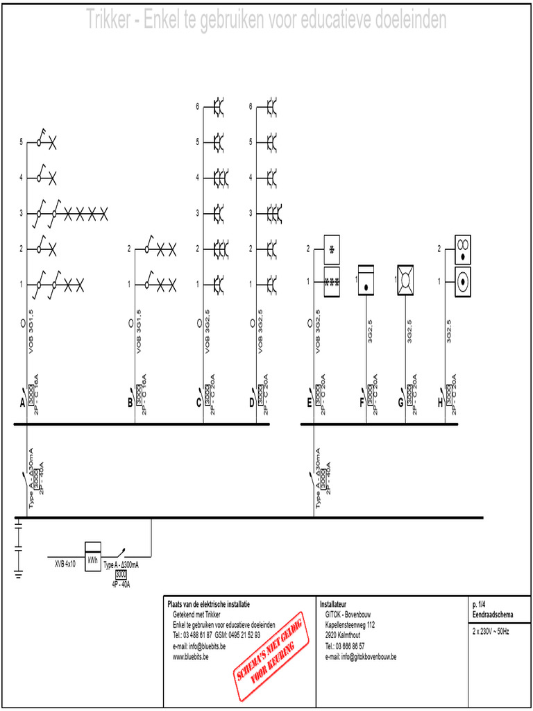 Tekening Elektrisch Schema | PDF