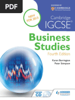 IGCSE Business Studies Edexcel 4BSO | PDF | Knowledge | Data