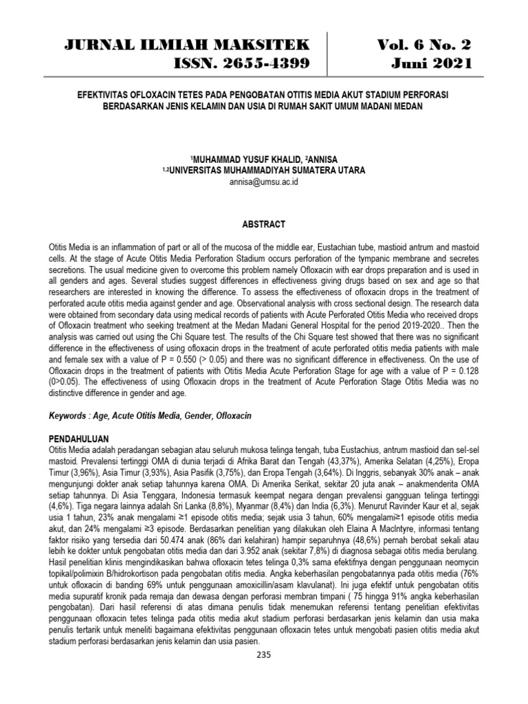 Jurnal Tetes Telinga | PDF