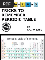 Groupwise Periodic Table Mnemonics | PDF