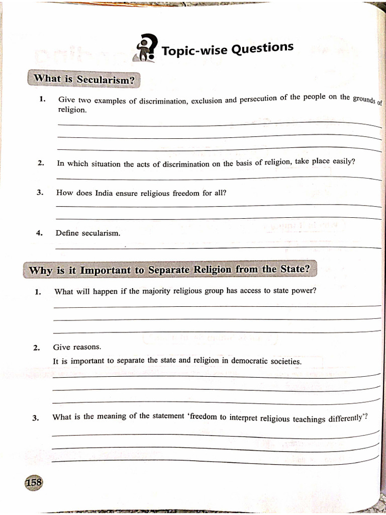 Political Science (Civics) Chapter 2 Understanding Secularism | PDF