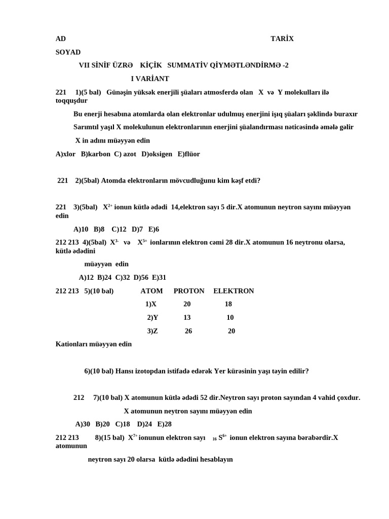 7 Ci Sinif KSQ-2 , Variant-1 | PDF