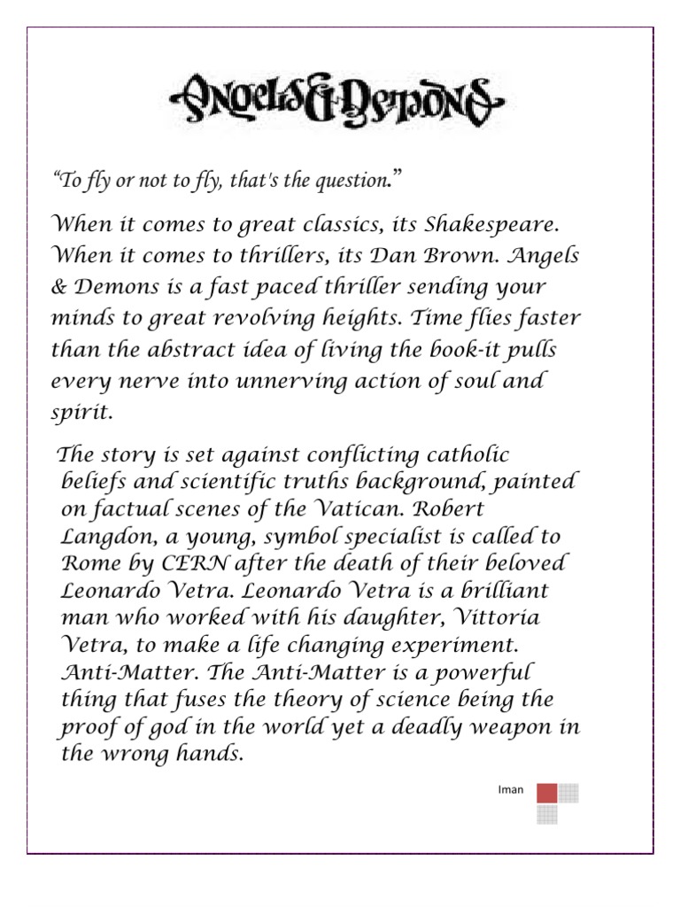 Angels and Demons | PDF