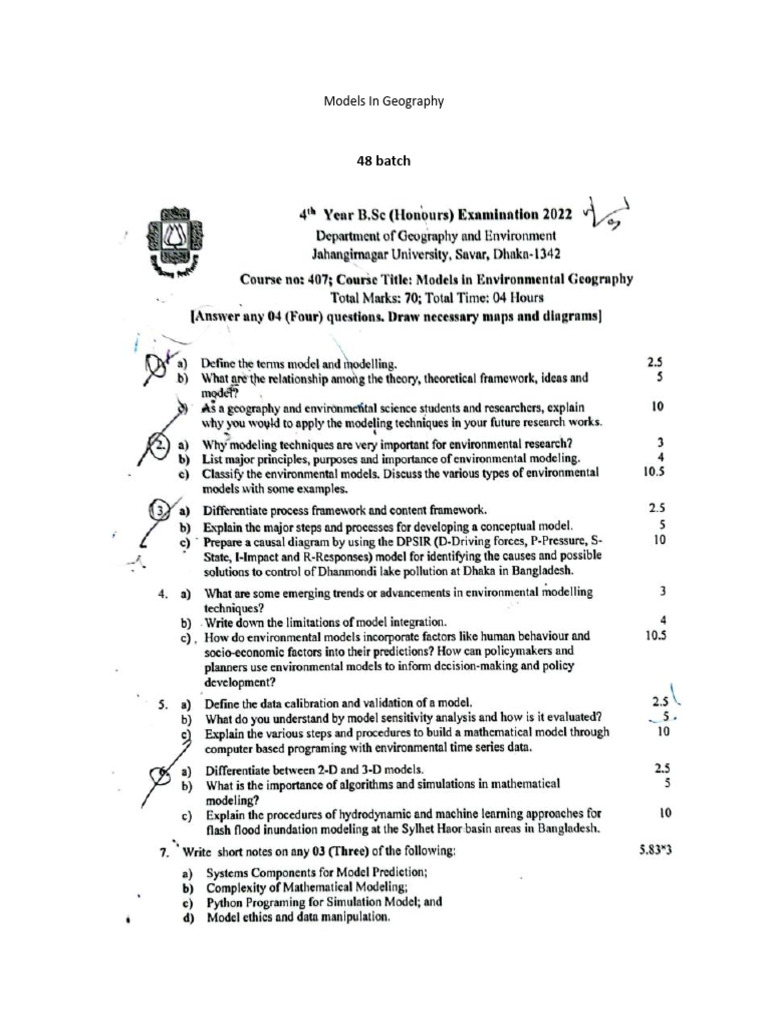 Understanding Geographic Models | PDF