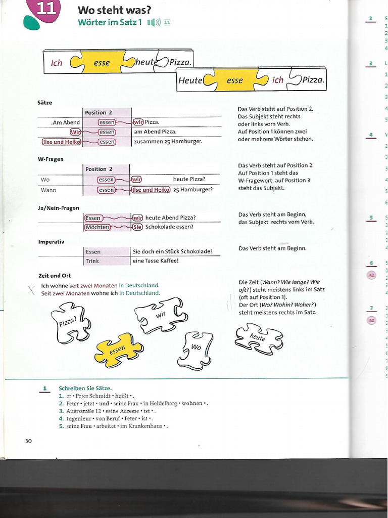 Grammatik Aktiv (A1B1) 03 L11-20 | PDF