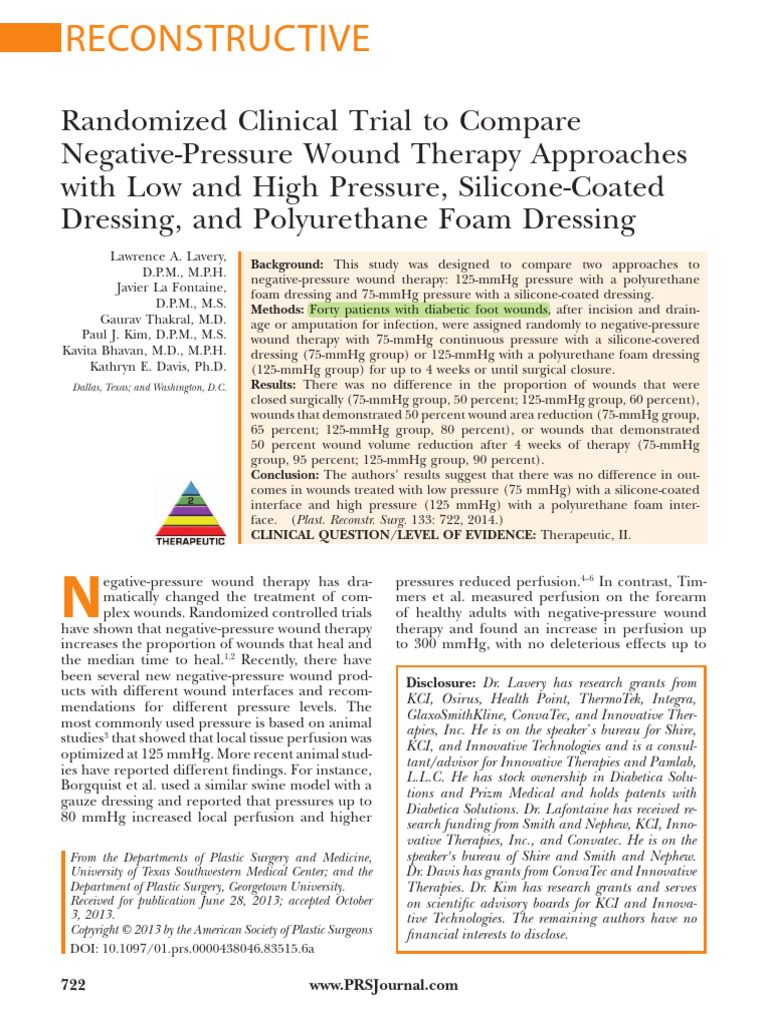 Randomized Clinical Trial To Compare | PDF | Wound | Medical Specialties