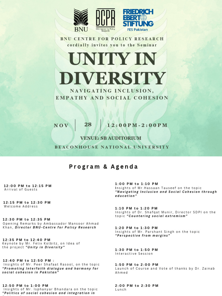 BCPR Unity in Diversity PDF | PDF