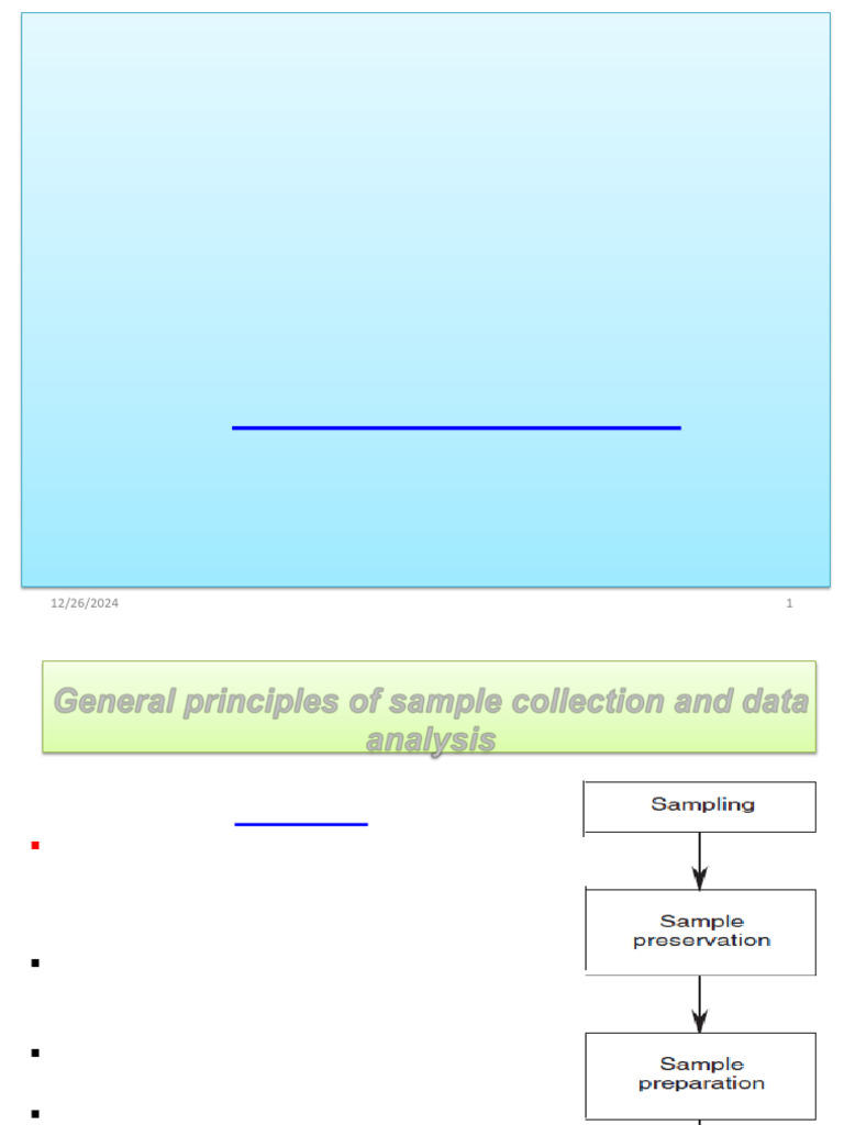 1. Sampling and Sample Collection | PDF | Sampling (Statistics ...