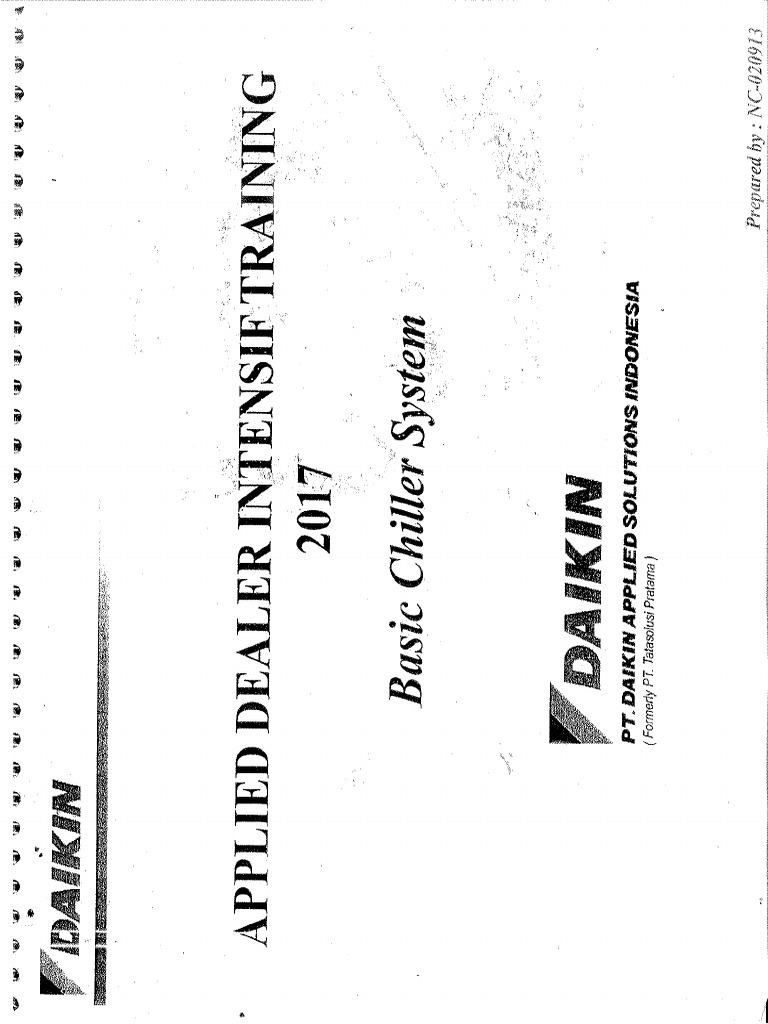 Training Chiller Daikin | PDF
