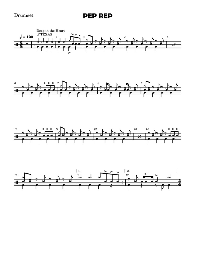 Pep Percussion | PDF