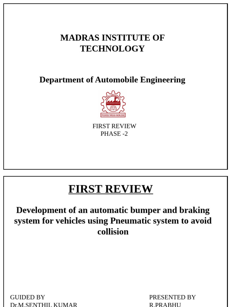 Phase 2 review 1 | PDF | Traffic Collision | Actuator