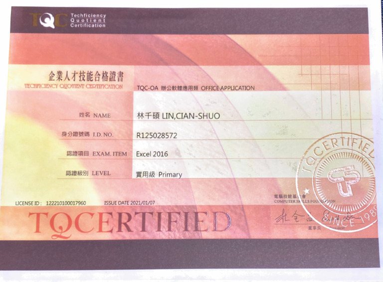 TQC Excel 實用級 | PDF