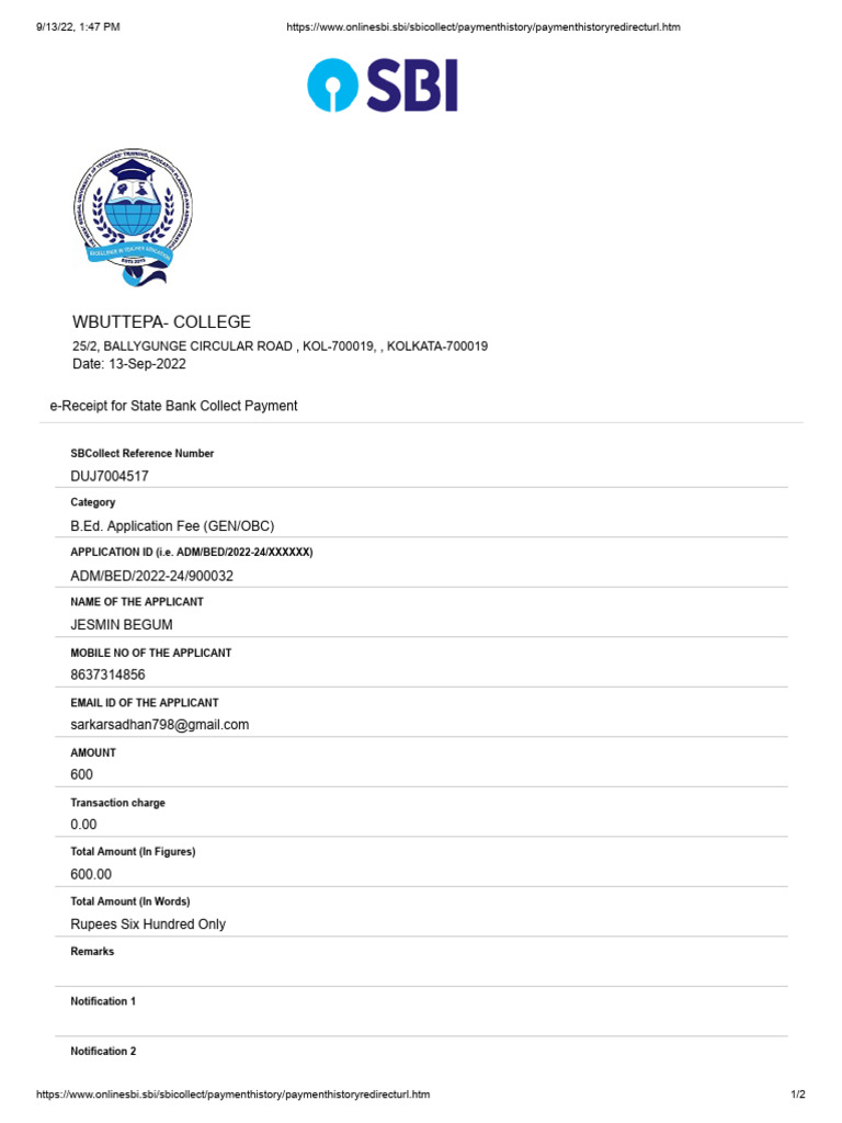 SB Payment Type | PDF