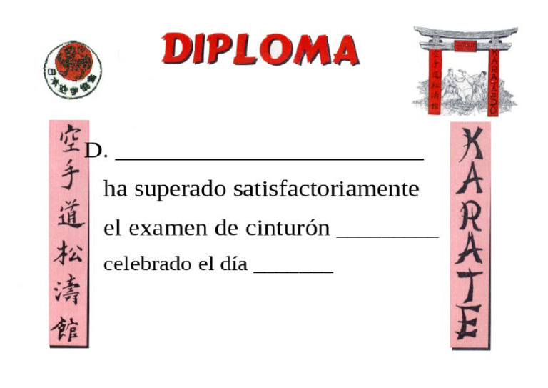 Diploma Karate | PDF