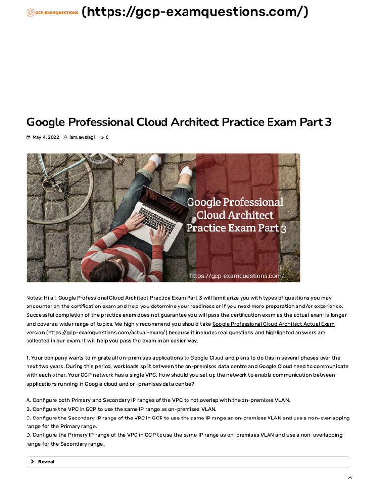 Google Cloud Architect Exam Practice 3 | PDF | Cloud Computing | Databases