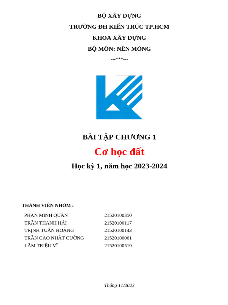 Baitapcohocdat Chuong1 | PDF