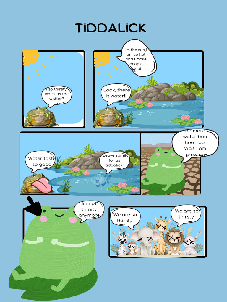 Create A Comic Strip Worksheet in Monochrome Simple Style | PDF