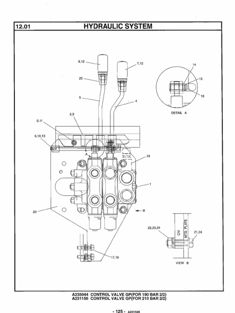 Partsbook Deawoo D 35 40 45S-2 40-45-50SC-2 12 Hydraulic System | PDF
