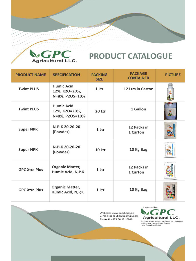 GPC Catalogue | PDF