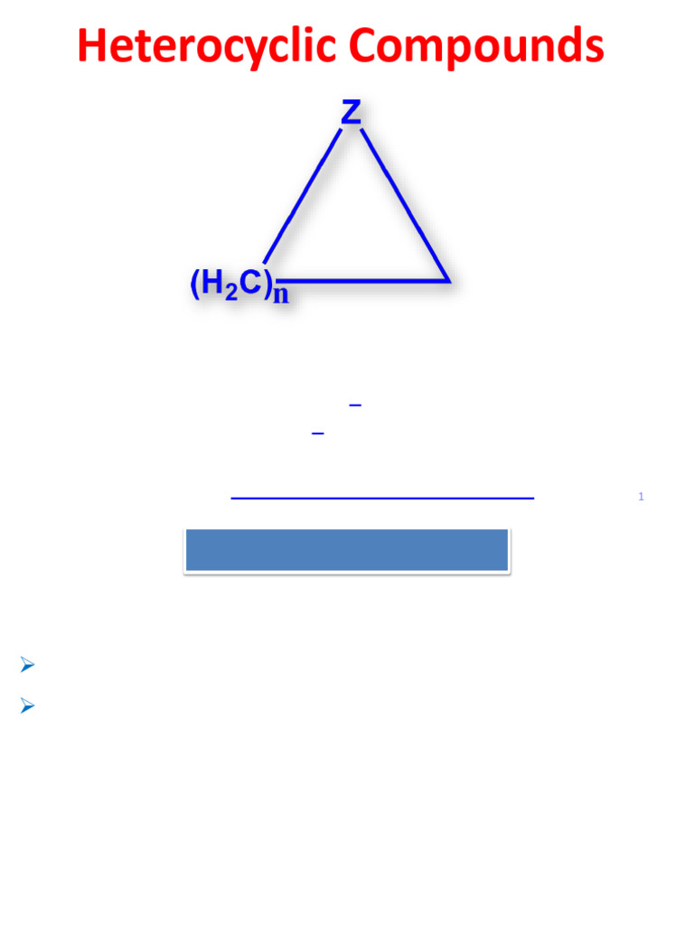 Notes 3A Unit-3 Lectures 1 Heterocyclic Chemistry Nomenclature | PDF ...