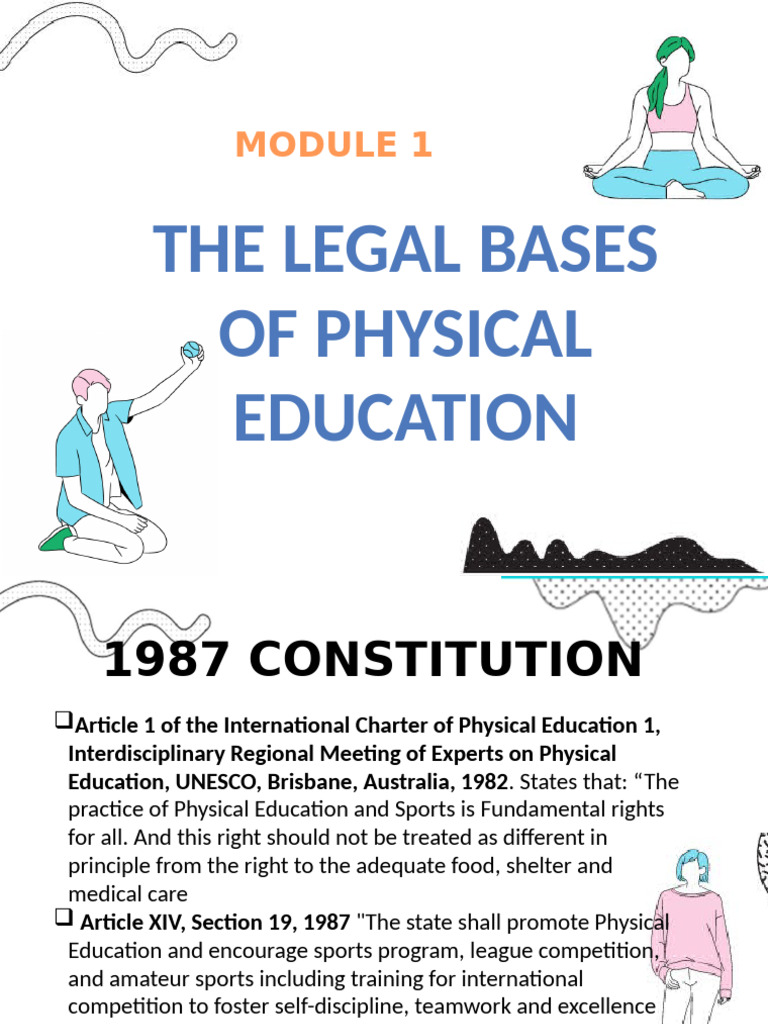 Pe1 Module 1 2 Legal Bases and History | PDF | Physical Education