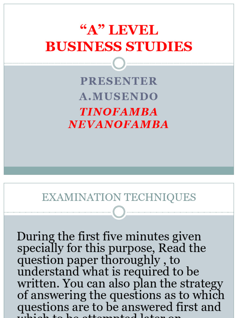 Bs Paper 2 Answering Technique (2) | PDF | Motivation | Motivational