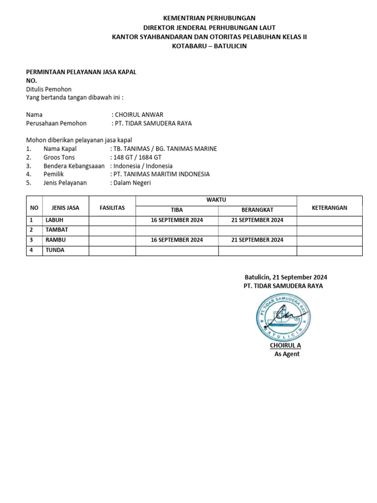 Permohonan PNBP | PDF