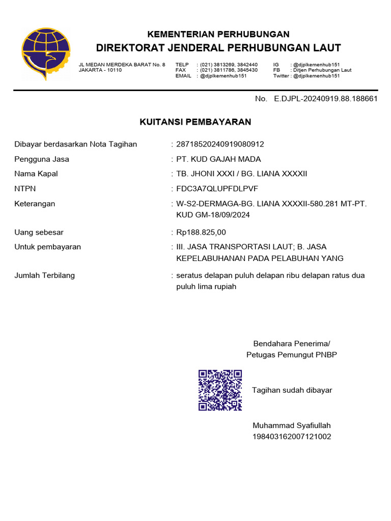 Kuitansi Jasa Barang | PDF