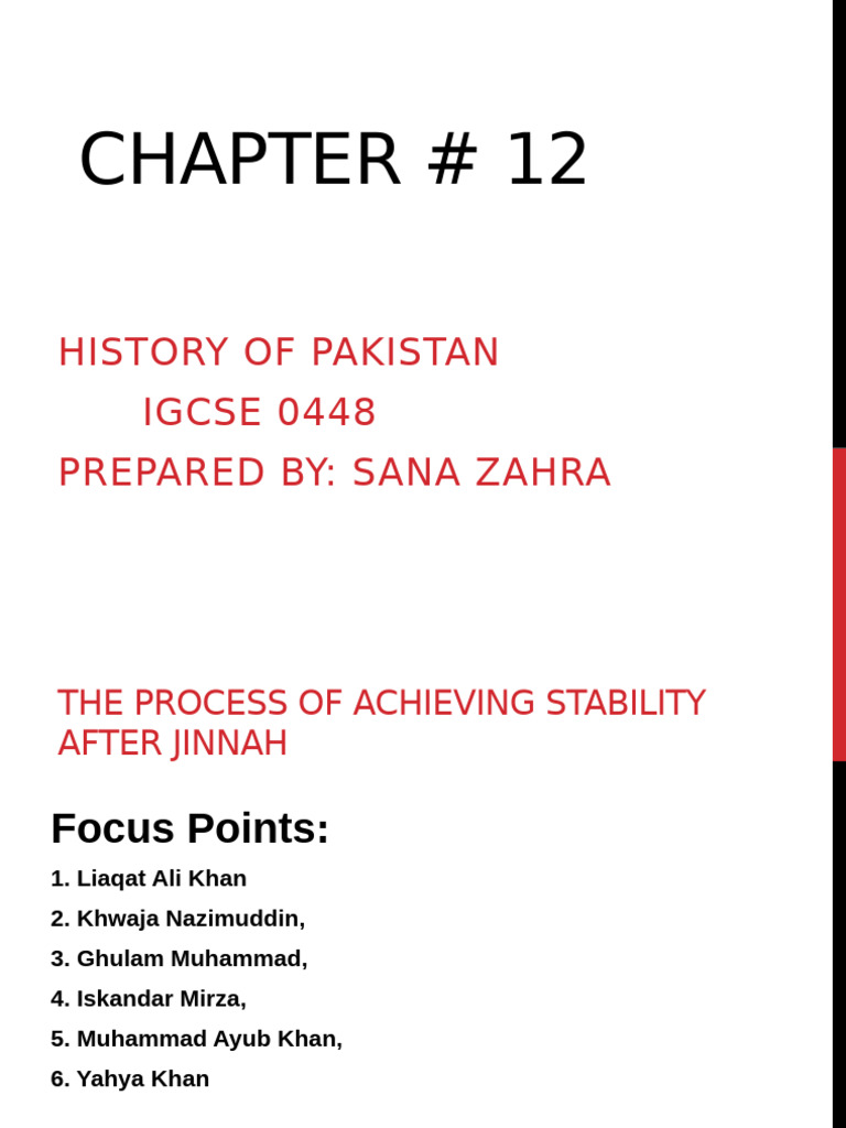 History Ch#12.. 2 | PDF | Pakistan | Government Of Pakistan