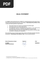 Template Halal Declaration | PDF