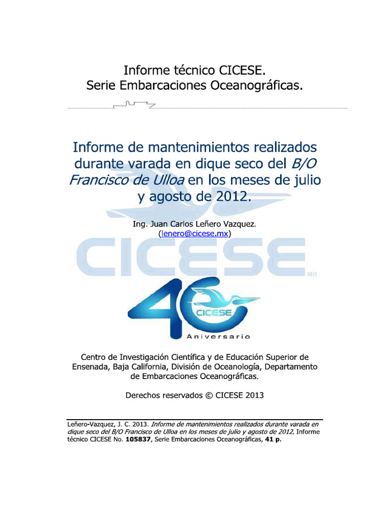 Trabajos de Varada | PDF