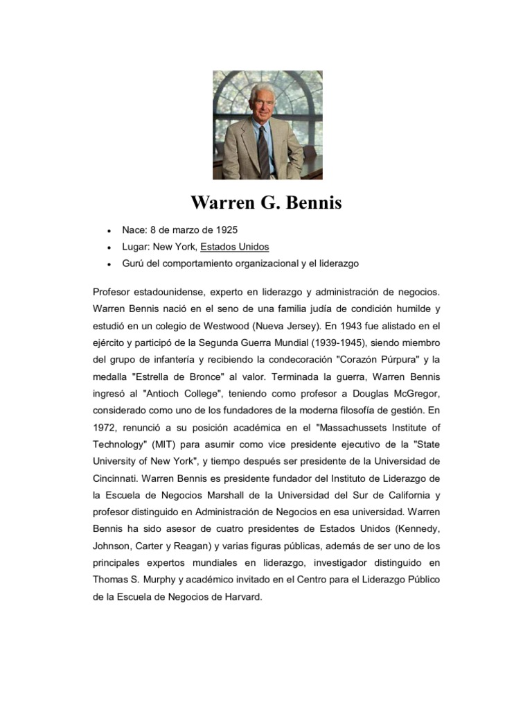 Warren Bennis | PDF