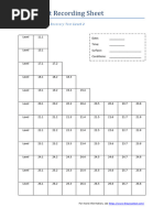 Yo-Yo Test Level 1 Reference Table | PDF | Sports Science | Physical ...