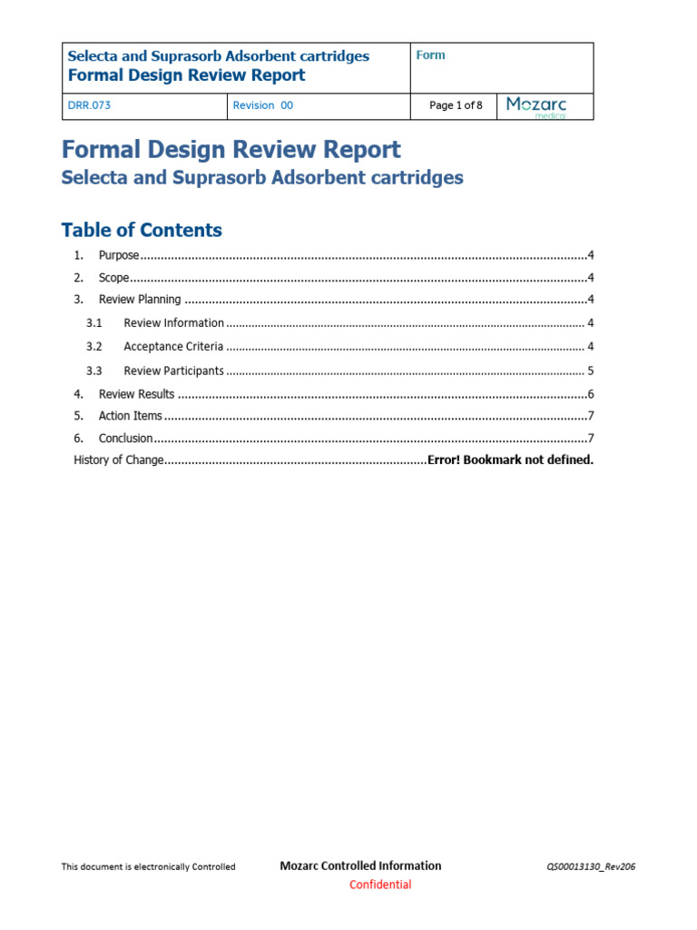 DRR.073 - Design Input Review Report -Selecta and Suprasorb Adsorbent cartridges_revMKTG | PDF ...