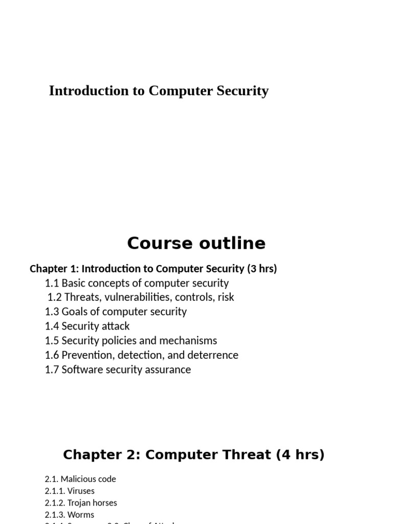Computer Security PPT 123 Nov21 | PDF | Cryptography | Information Security